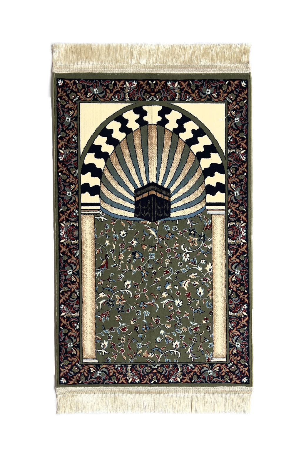 AL Kabaa with AlRawda Patterns Prayer Mat Online | Almukarramah.com
